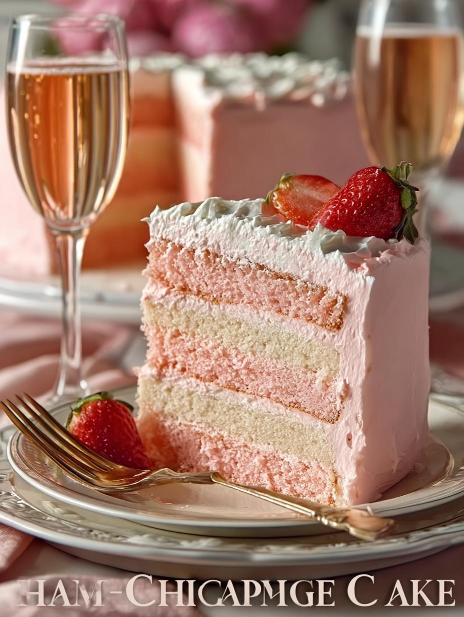 Elegant Pink Champagne Cake: A Luxurious Celebration Delight – mealbulk